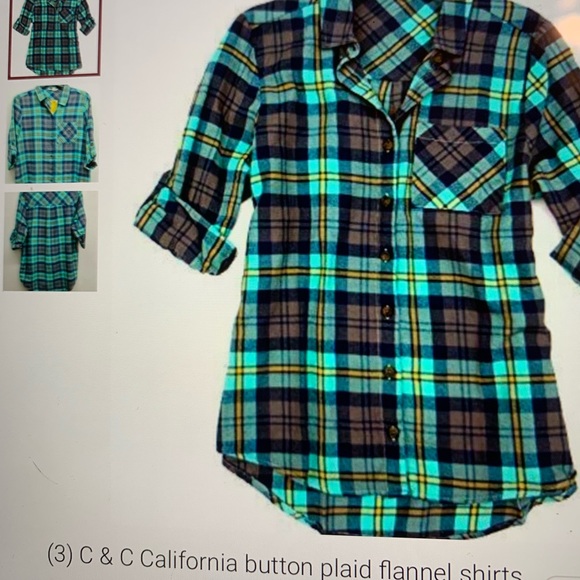 C&C California | Tops | Nwt Womens Flannel Shirt | Poshmark